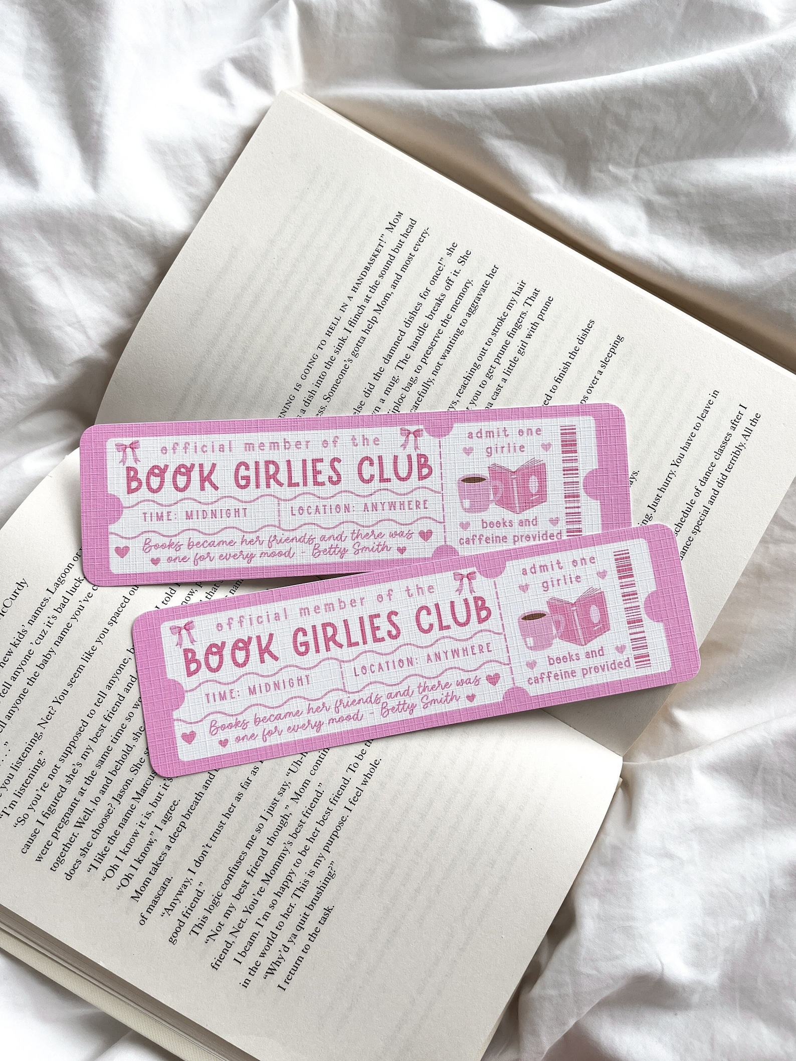 Bookish Girlies Book Club Bookmark | Feminist Bookmark | Bookmark ...
