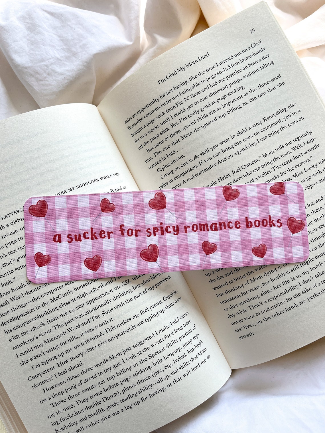 Romance Era Bookmark | Sucker for Spicy Romance | Heartbroken Over ...
