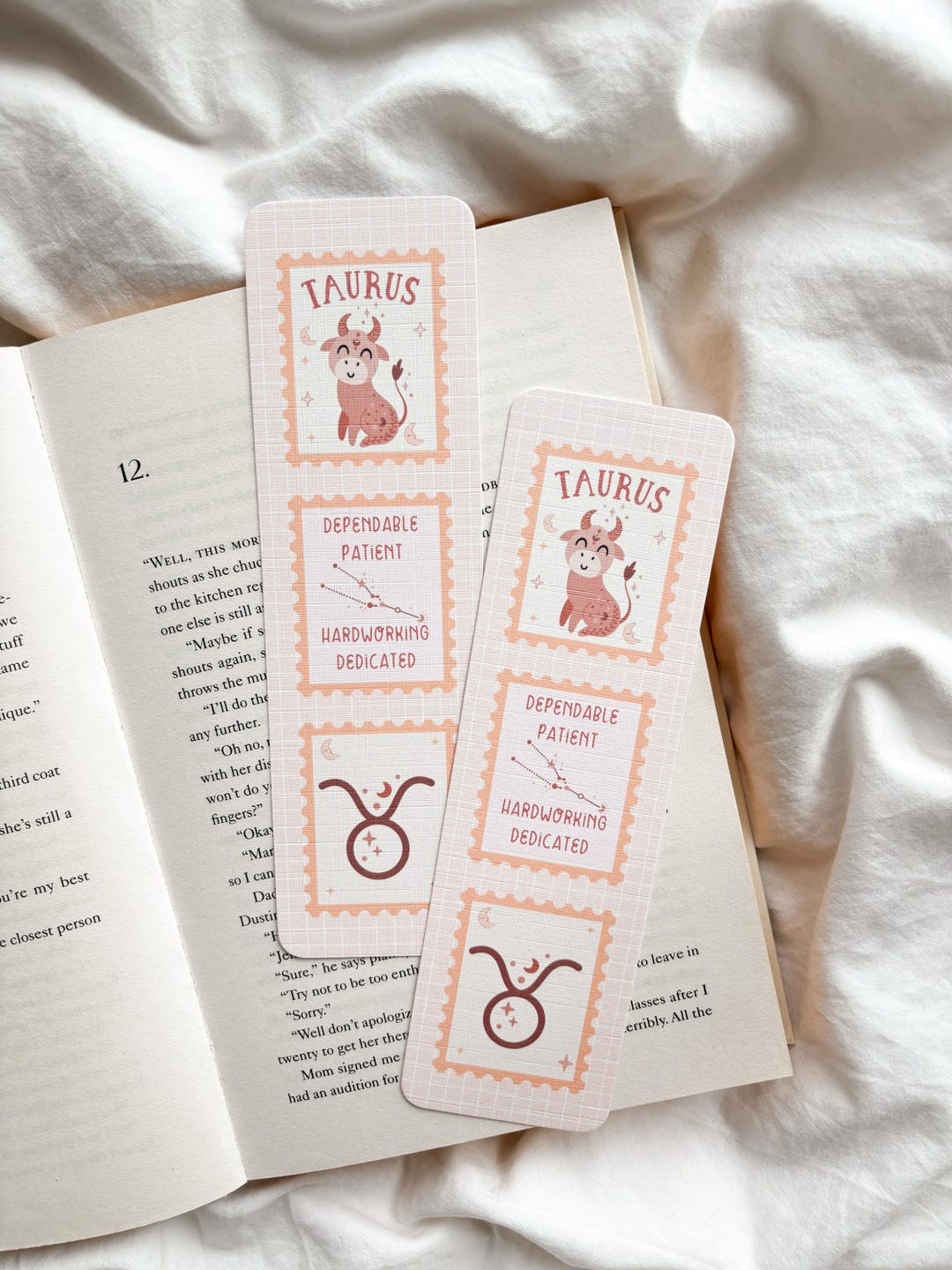 Taurus Star Sign Bookmark | Zodiac Star Sign Bookmark | Cute Star Sign ...