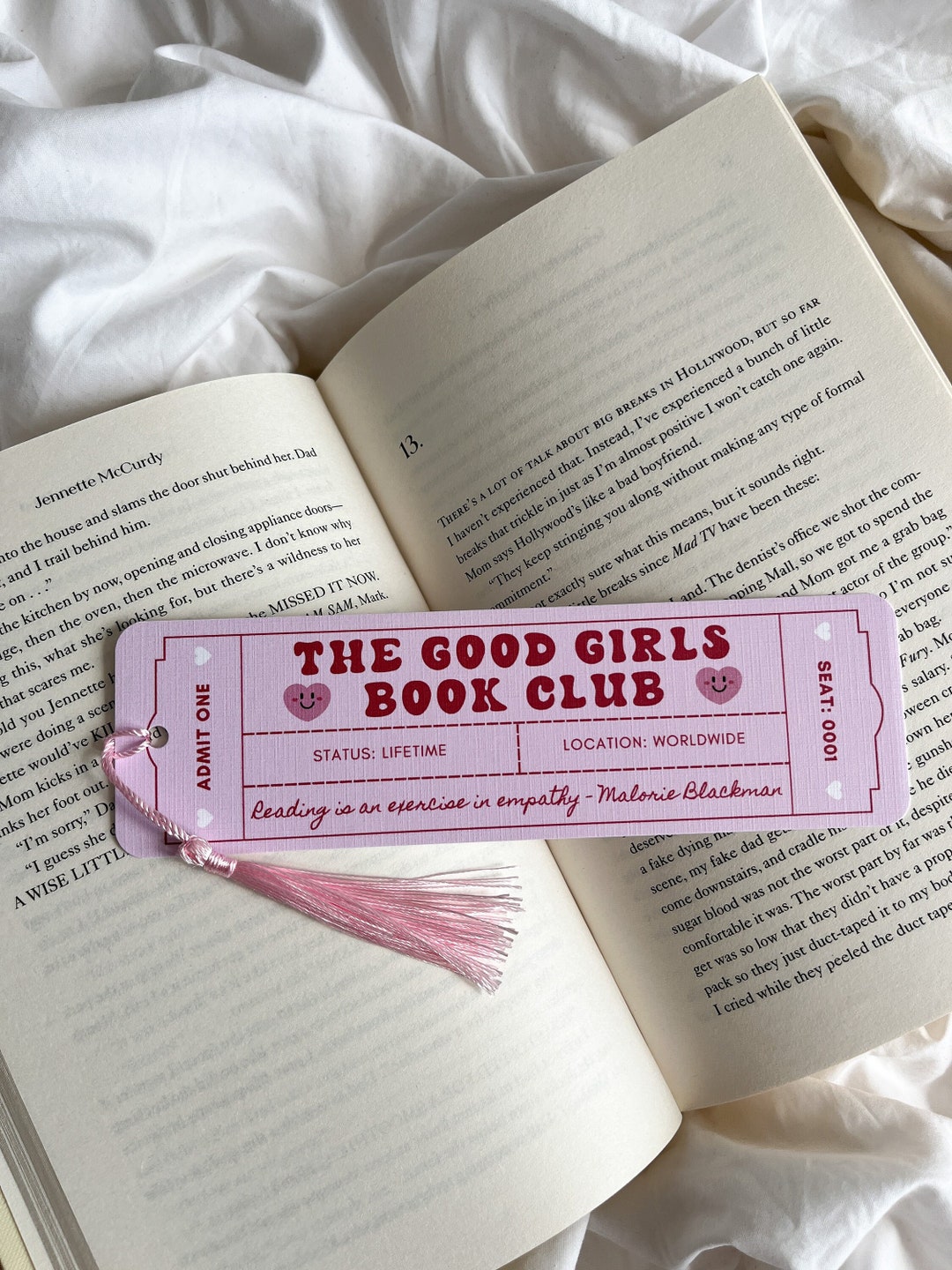 The Good Girls Book Club Bookmark Feminist Book Club Girly Bookmark ...