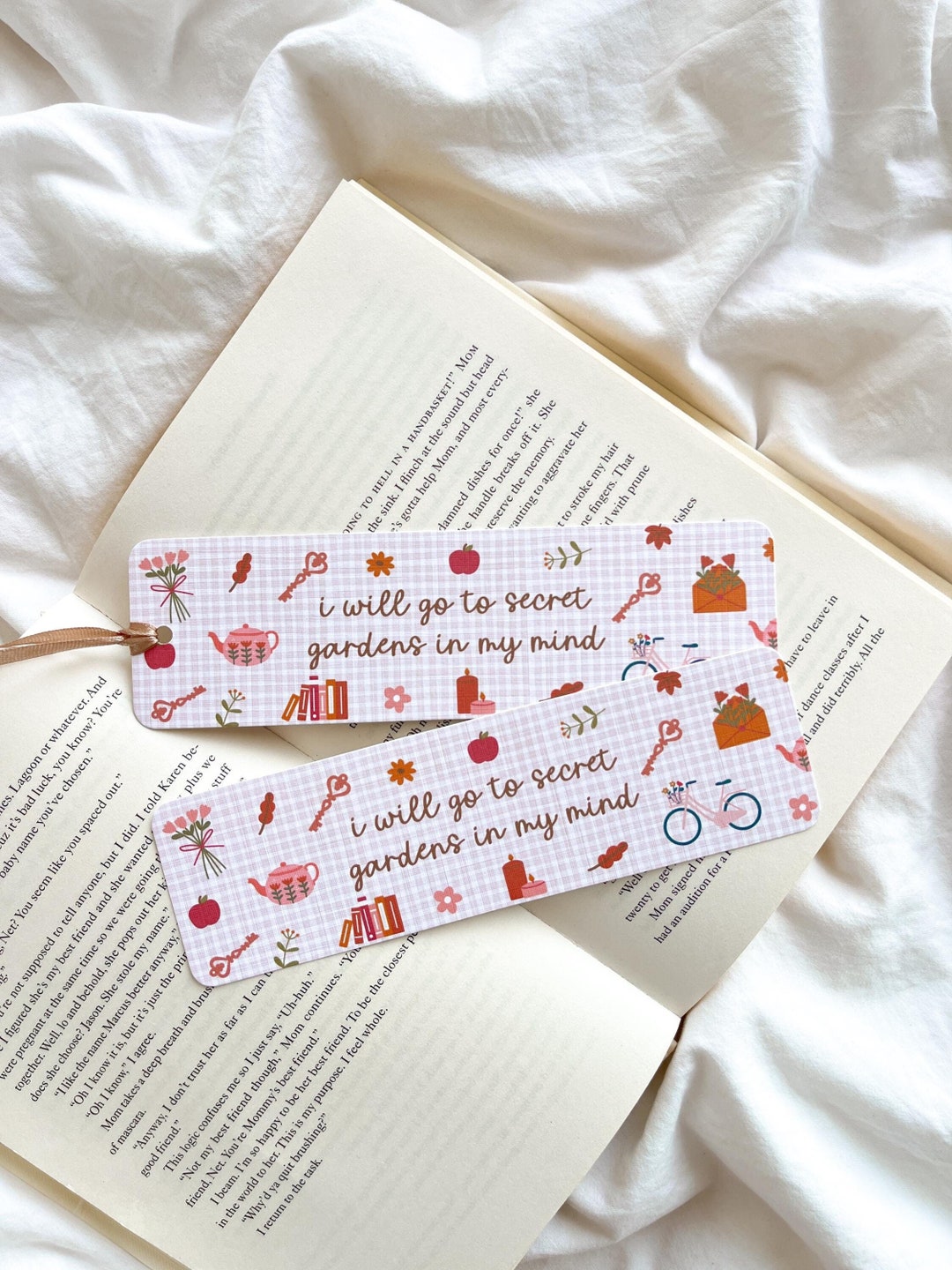 Secret Gardens in My Mind Bookmark | Autumn Fall Bookmark | I Hate It ...