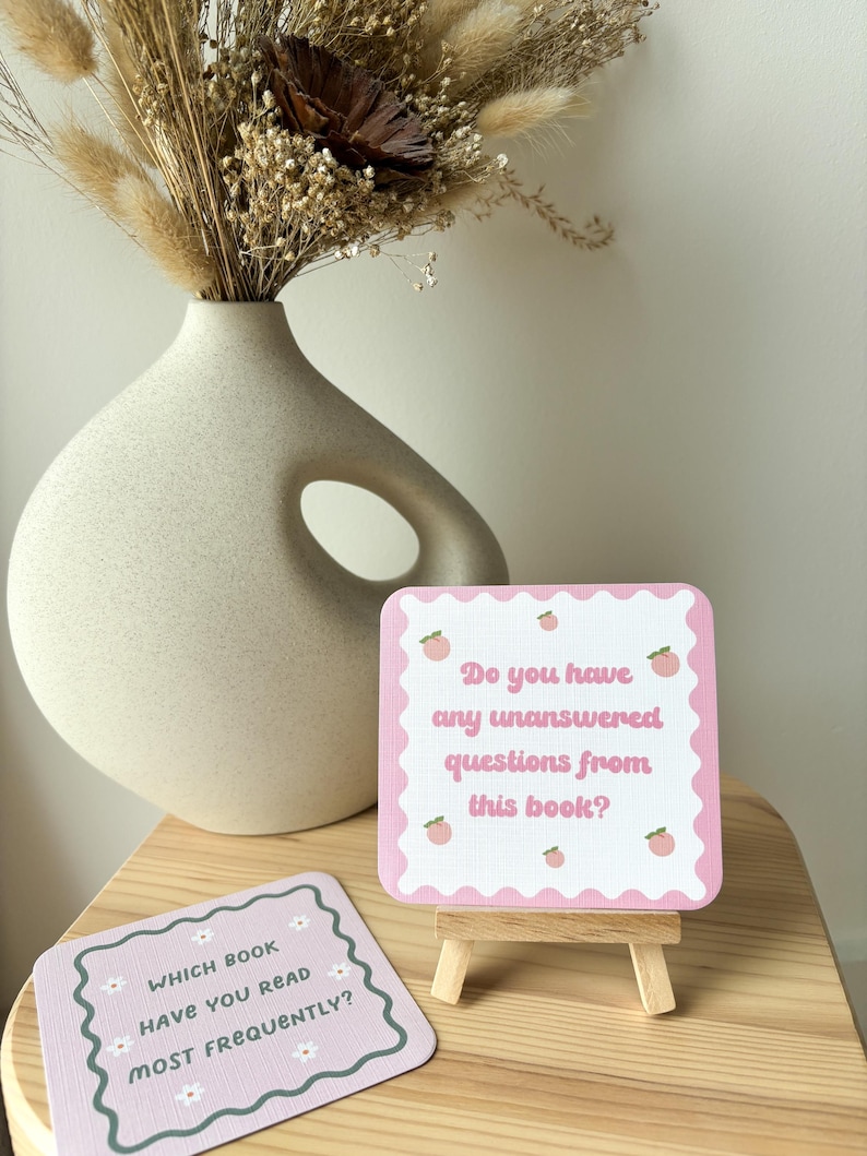 Book Club Discussion Cards | Book Club Ice Breaker Questions | Book ...