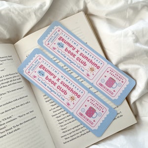 Grumpy X Sunshine Book Club Bookmark | Bookmark Ticket | Book Lover ...