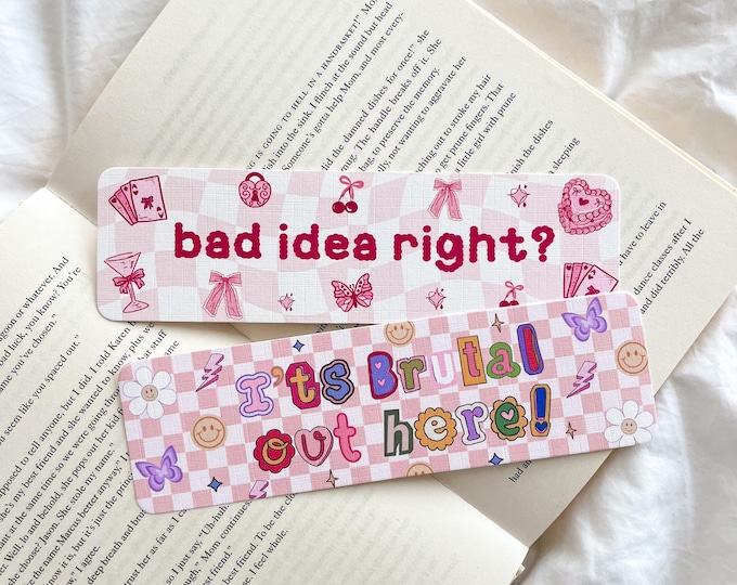 Bad Idea Right Bookmark Brutal Lyrics Bad Idea Right Guts Bookmark - Etsy