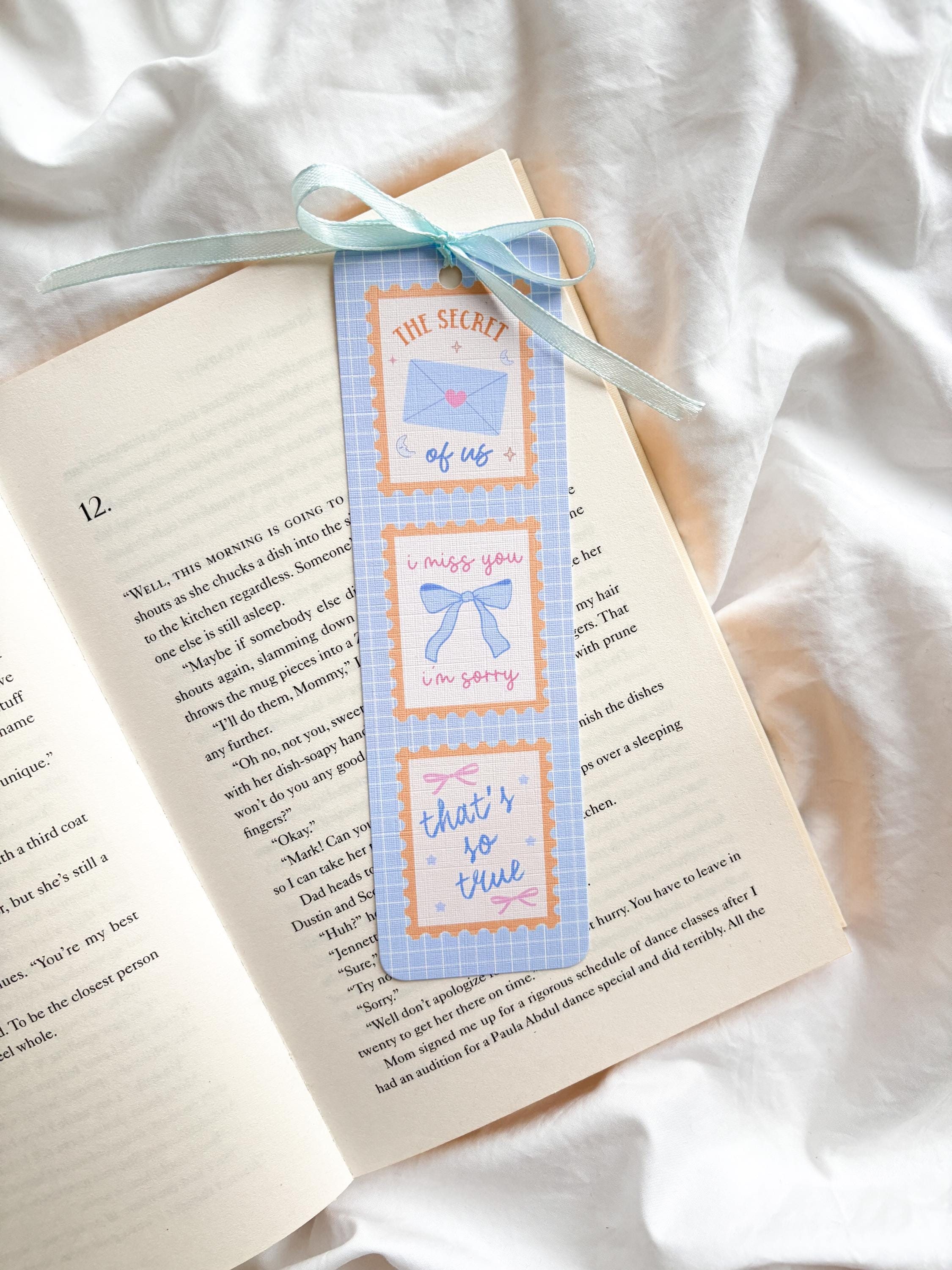 That's so True Bookmark | Secret of Us Bookmark | Girly Bookmark | Cute ...