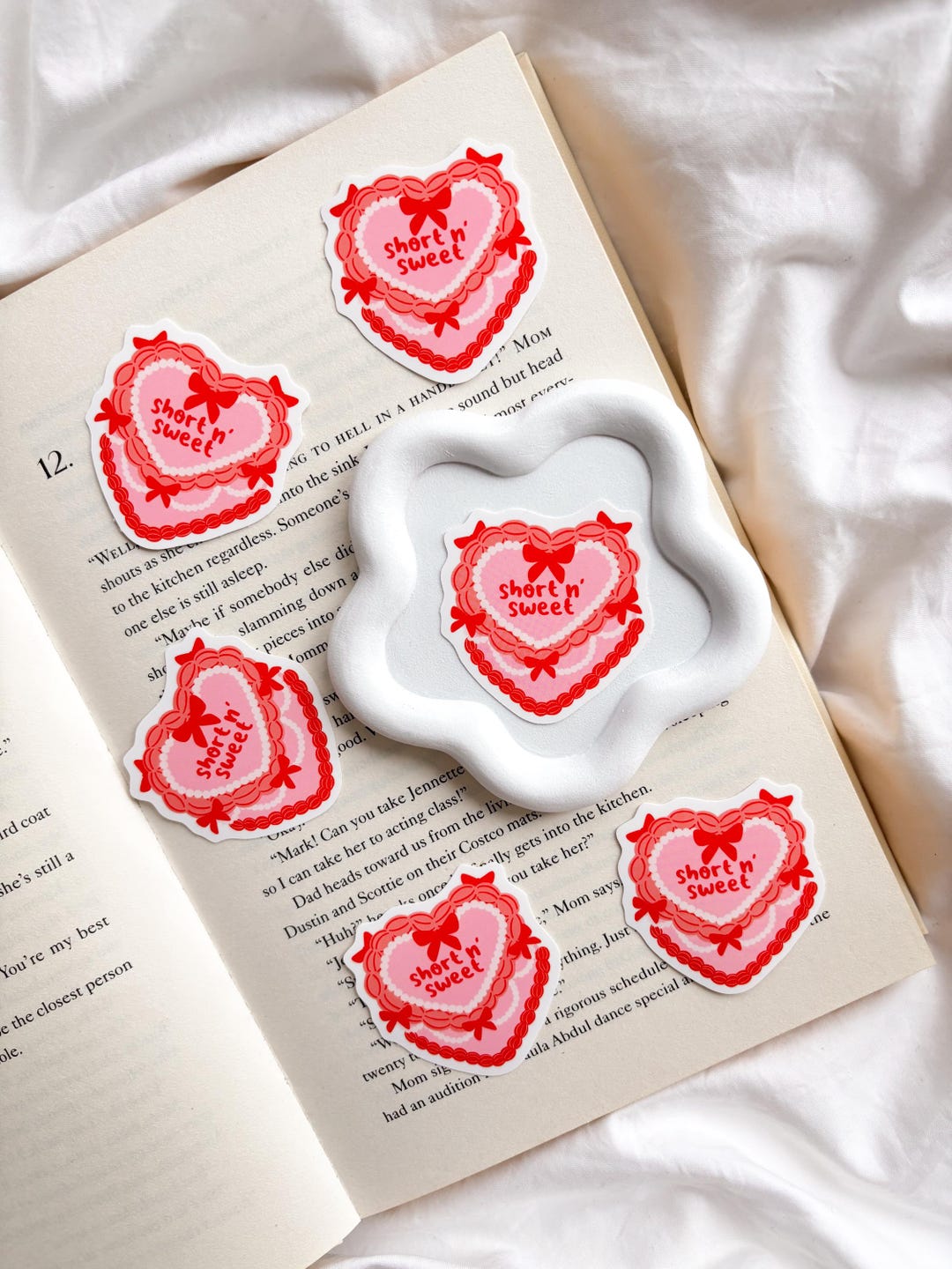 Short N Sweet Sticker | Heart Cake Sticker | Vintage Cake Sticker ...