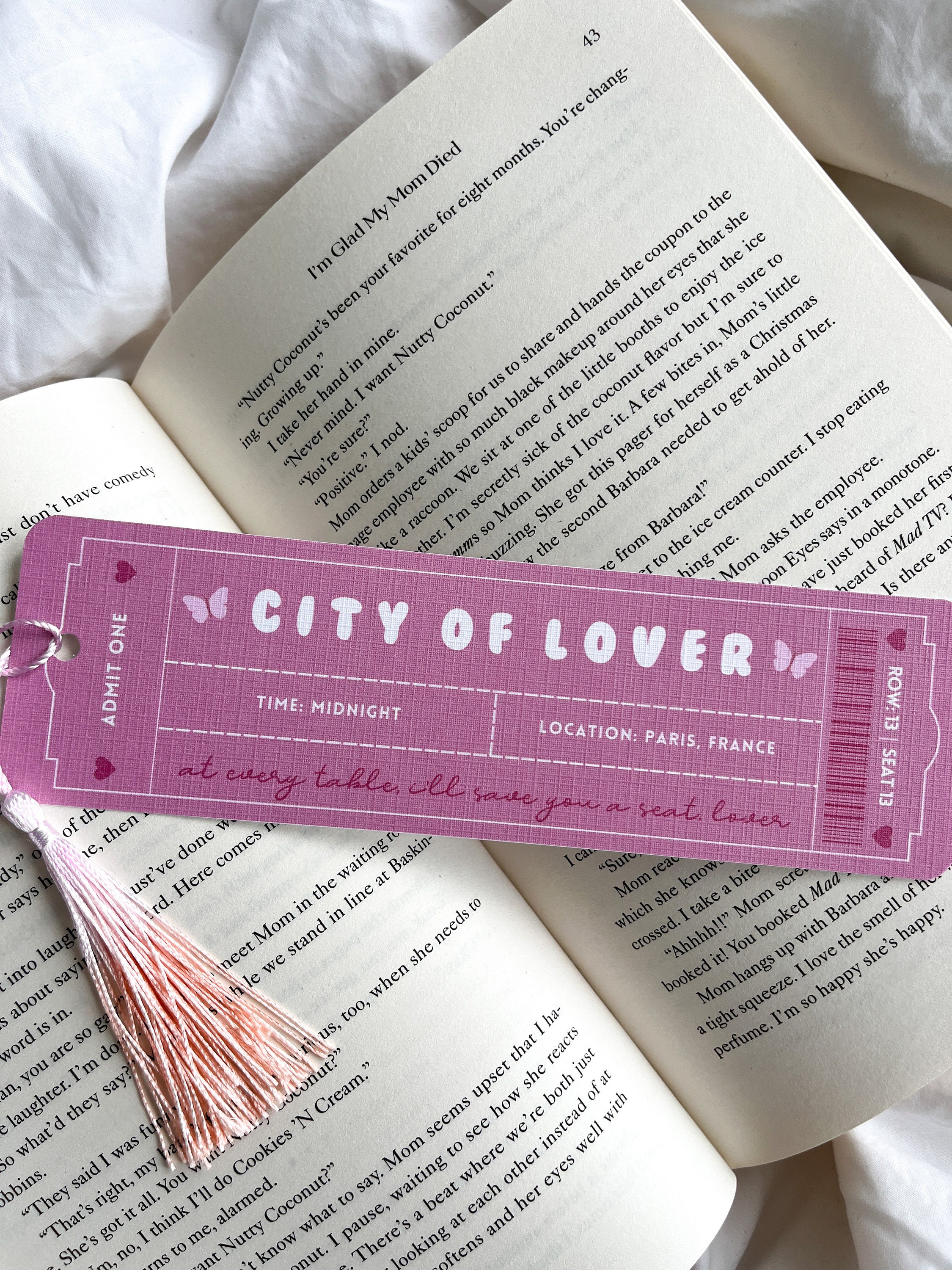 Lover Bookmark | Taylor Lover Bookmarks | Cornelia Street sold by ...
