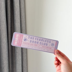 The Fearless Book Club Bookmark | Book Lover Bookmark | Bookish ...