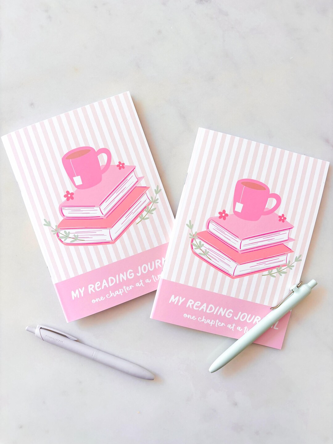 My Reading Journal | A5 Book Review Notebook | Pink Reading Journal ...