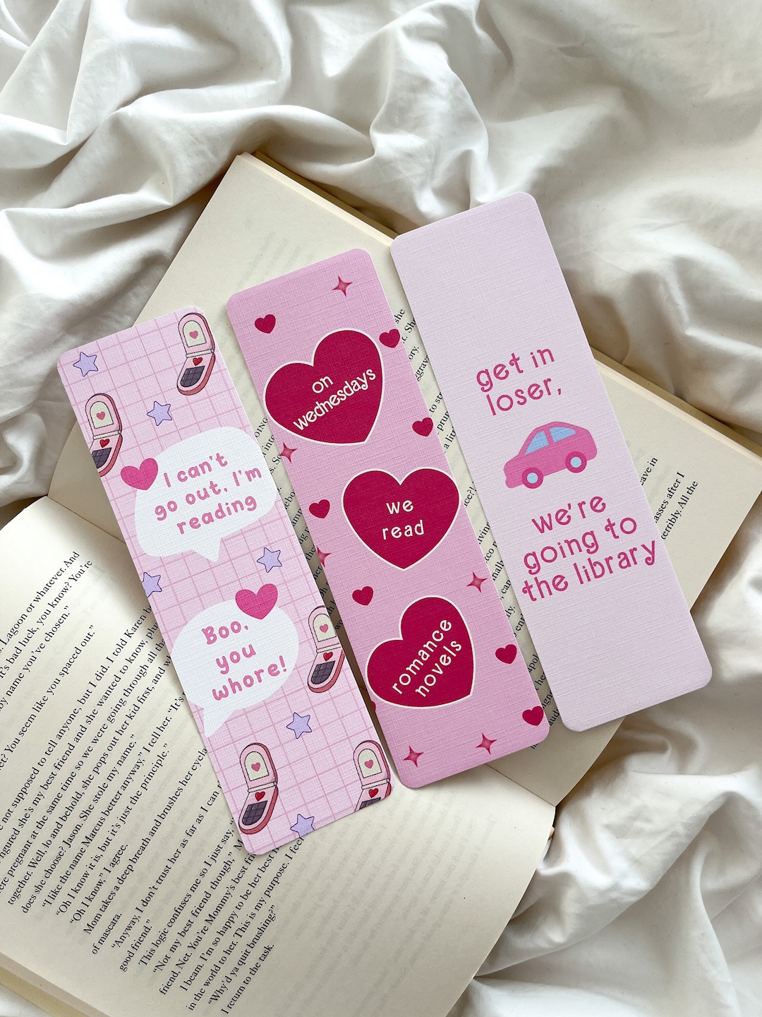 Girly Bookmark | Mean Girl Bookmark | Romance Book Lovers | Romance Era ...
