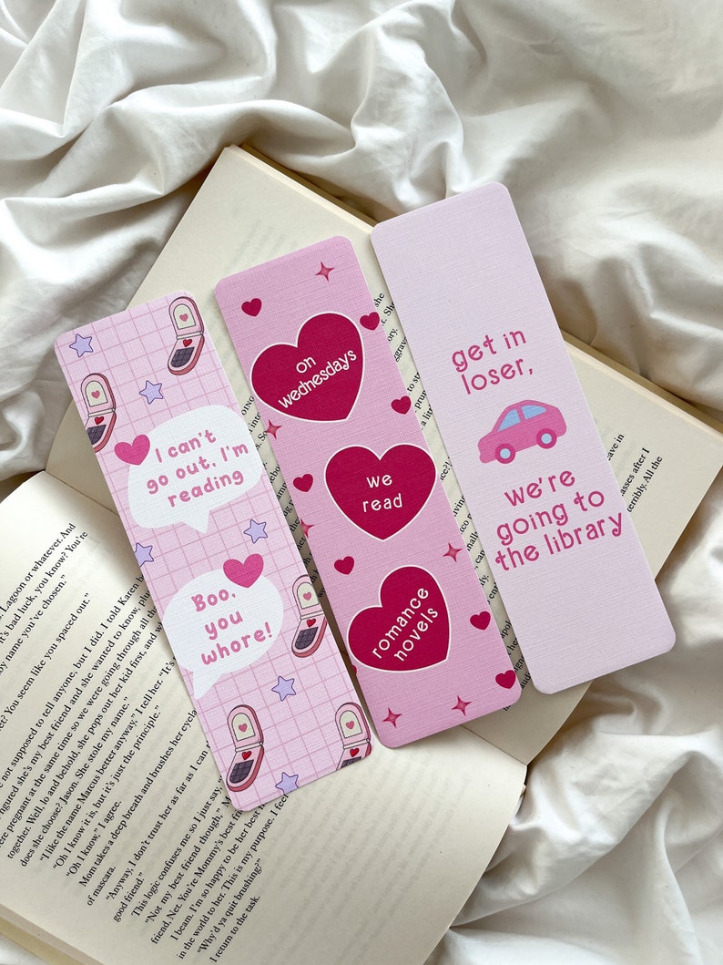 Girly Bookmark | Mean Girl Bookmark | Romance Book Lovers | Romance Era ...