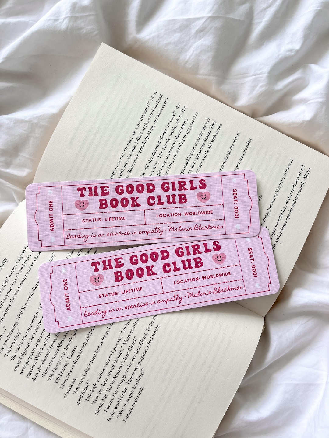 The Good Girls Book Club Bookmark | Feminist Book Club | Girly Bookmark ...