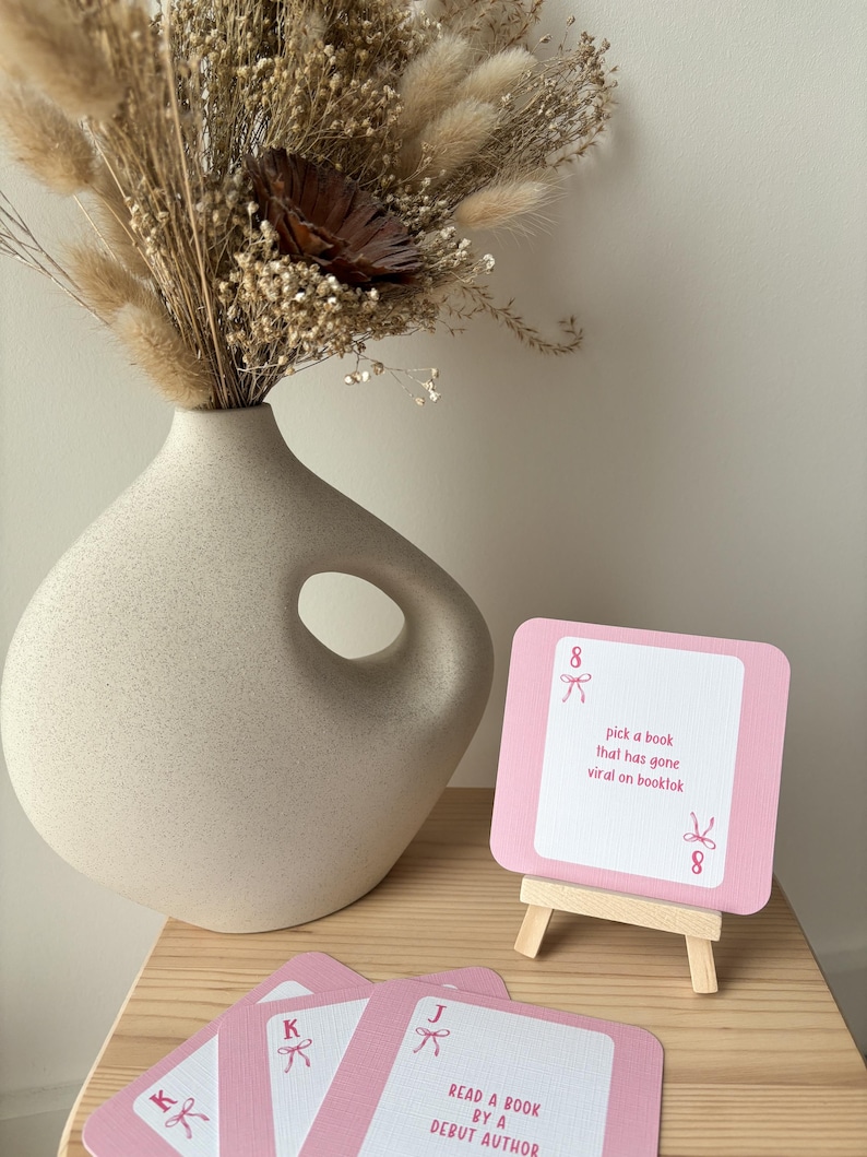 Cute TBR Cards | TBR Poker Prompt Cards | Bookish Prompt Cards | Book ...