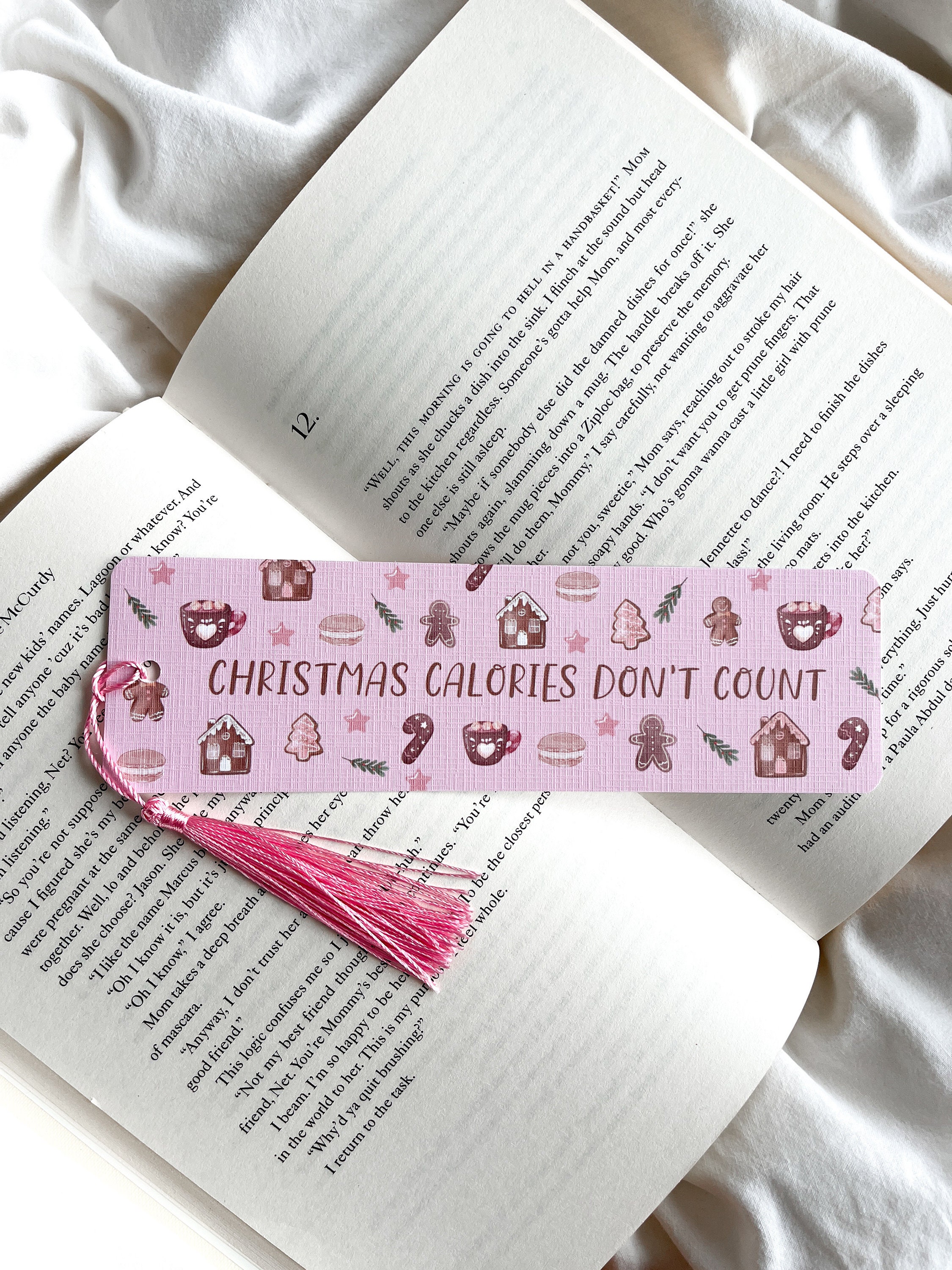 Gingerbread Man Bookmark | Christmas Calories Don’t Count Bookmark ...