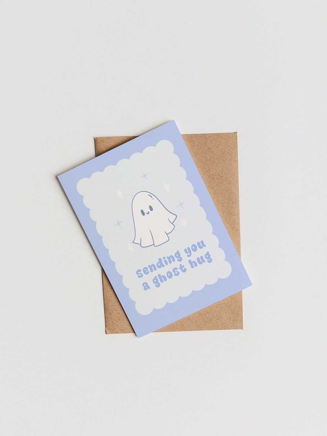 Sending You A Ghost Hug Card | Spooky Birthday Card | Cute Ghost Card ...
