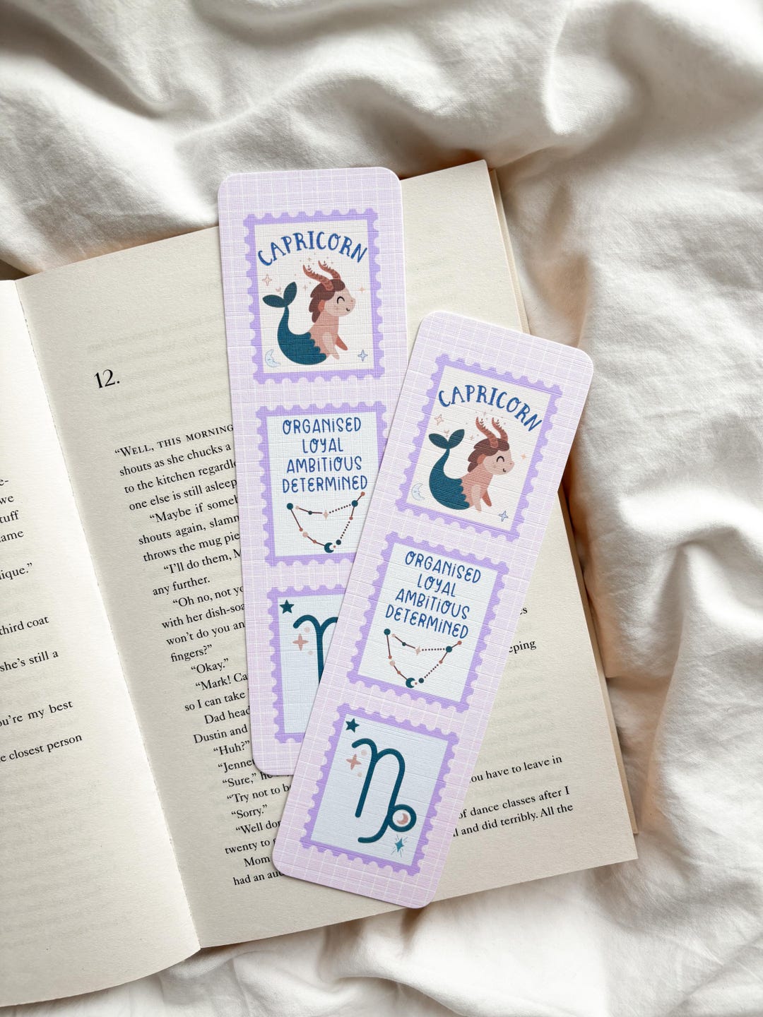 Capricorn Star Sign Bookmark | Zodiac Star Sign Bookmark | Cute Star ...