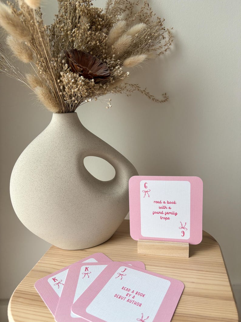 Cute TBR Cards | TBR Poker Prompt Cards | Bookish Prompt Cards | Book ...