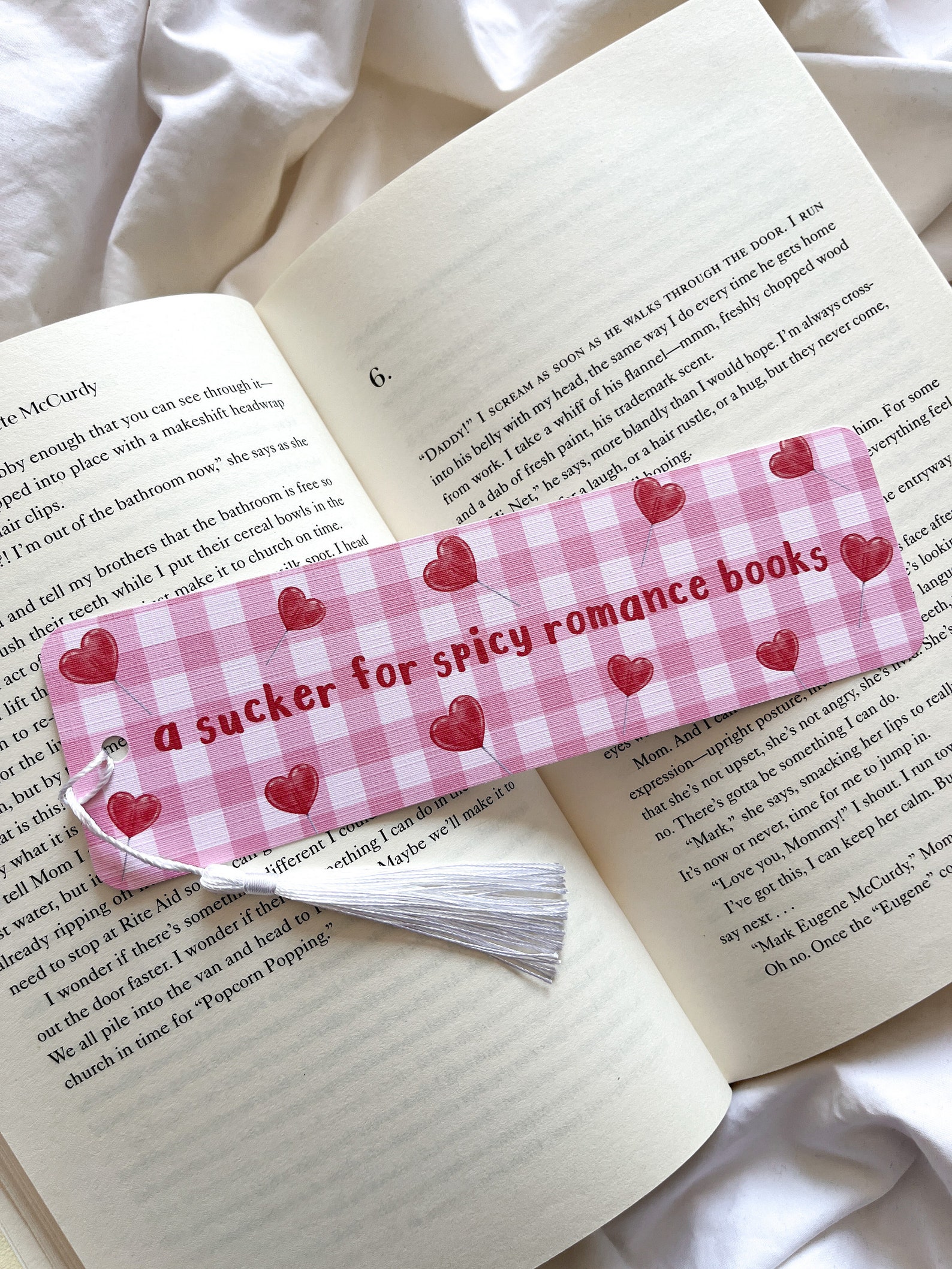 Romance Era Bookmark | Sucker for Spicy Romance | Heartbroken Over ...