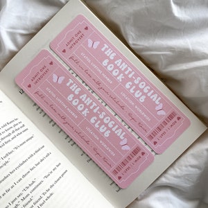 The Anti-social Book Club Bookmark | Feminist Bookmark | Bookmark ...