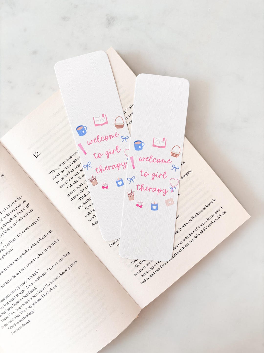 Welcome to Girl Therapy Bookmark | Booktok Bookmark | Girly Bookmark ...
