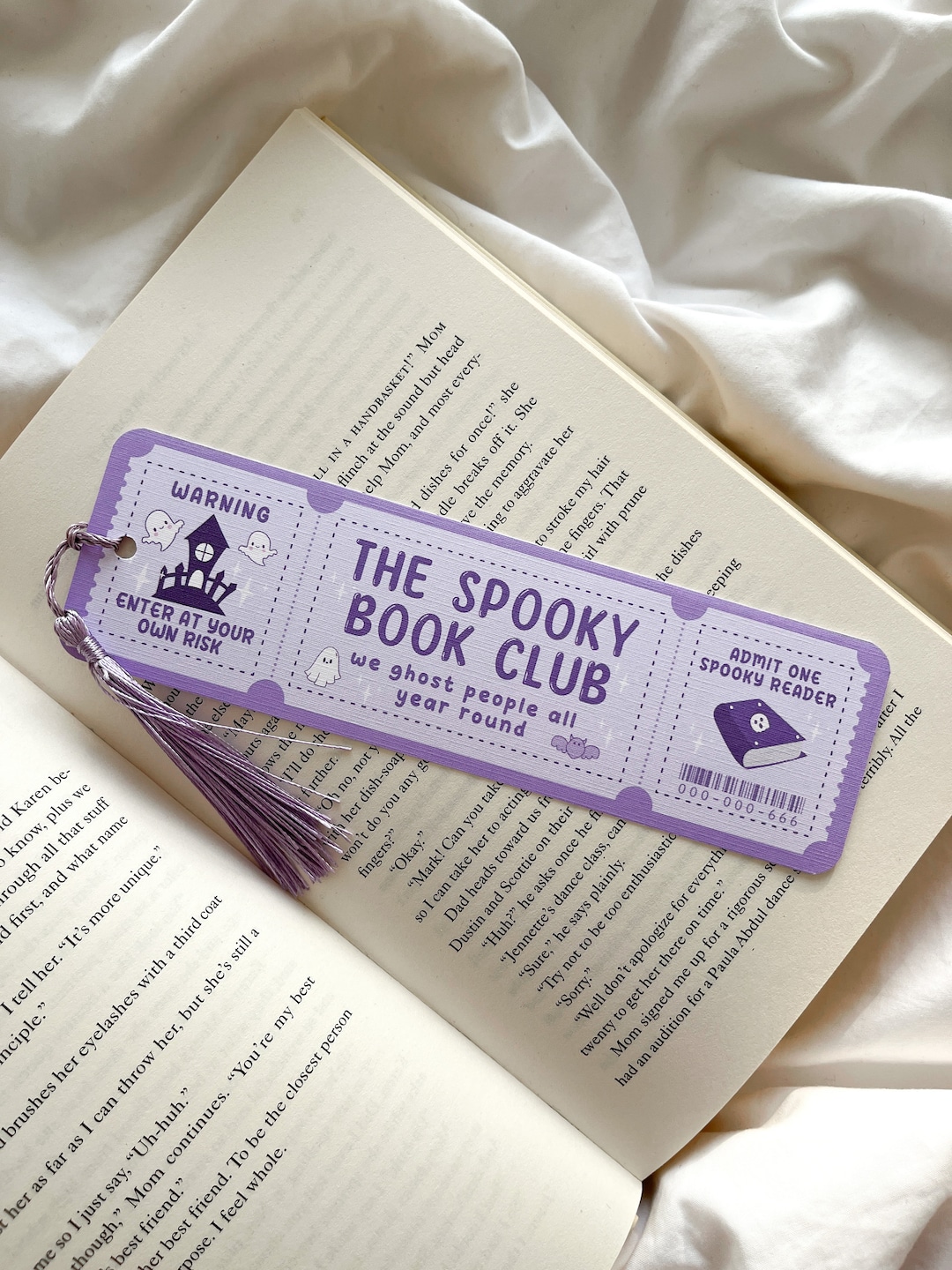 Spooky Book Club | Halloween Bookmark | Autumnal Bookmark | Horror ...