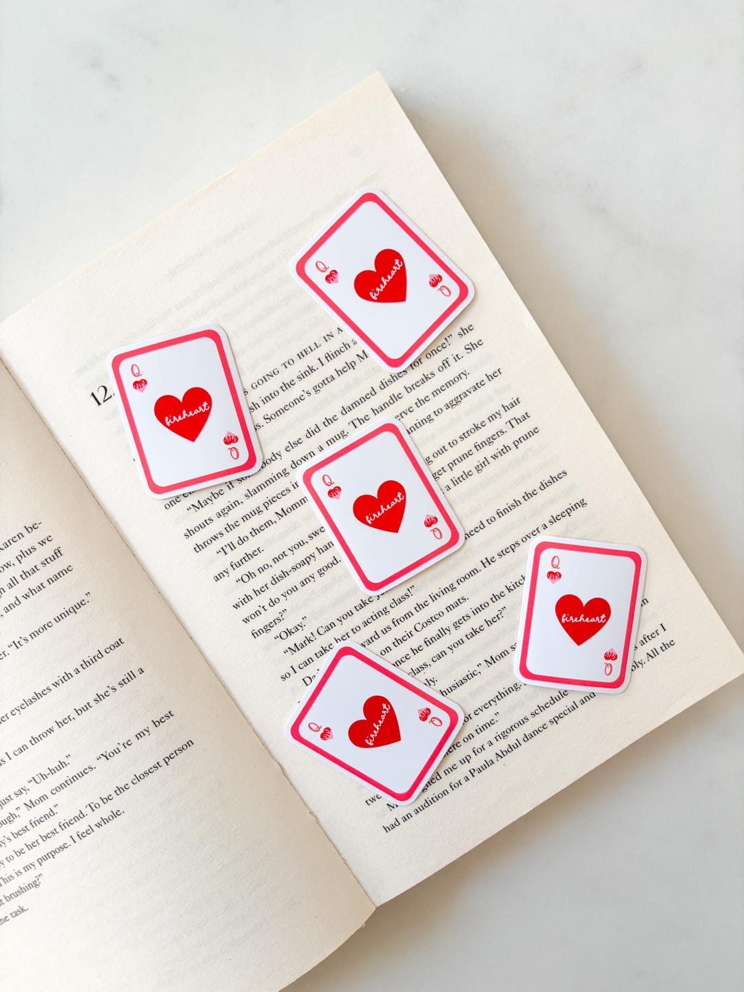 Fireheart Playing Card Sticker | Romantasy Reader Sticker | Vinyl ...