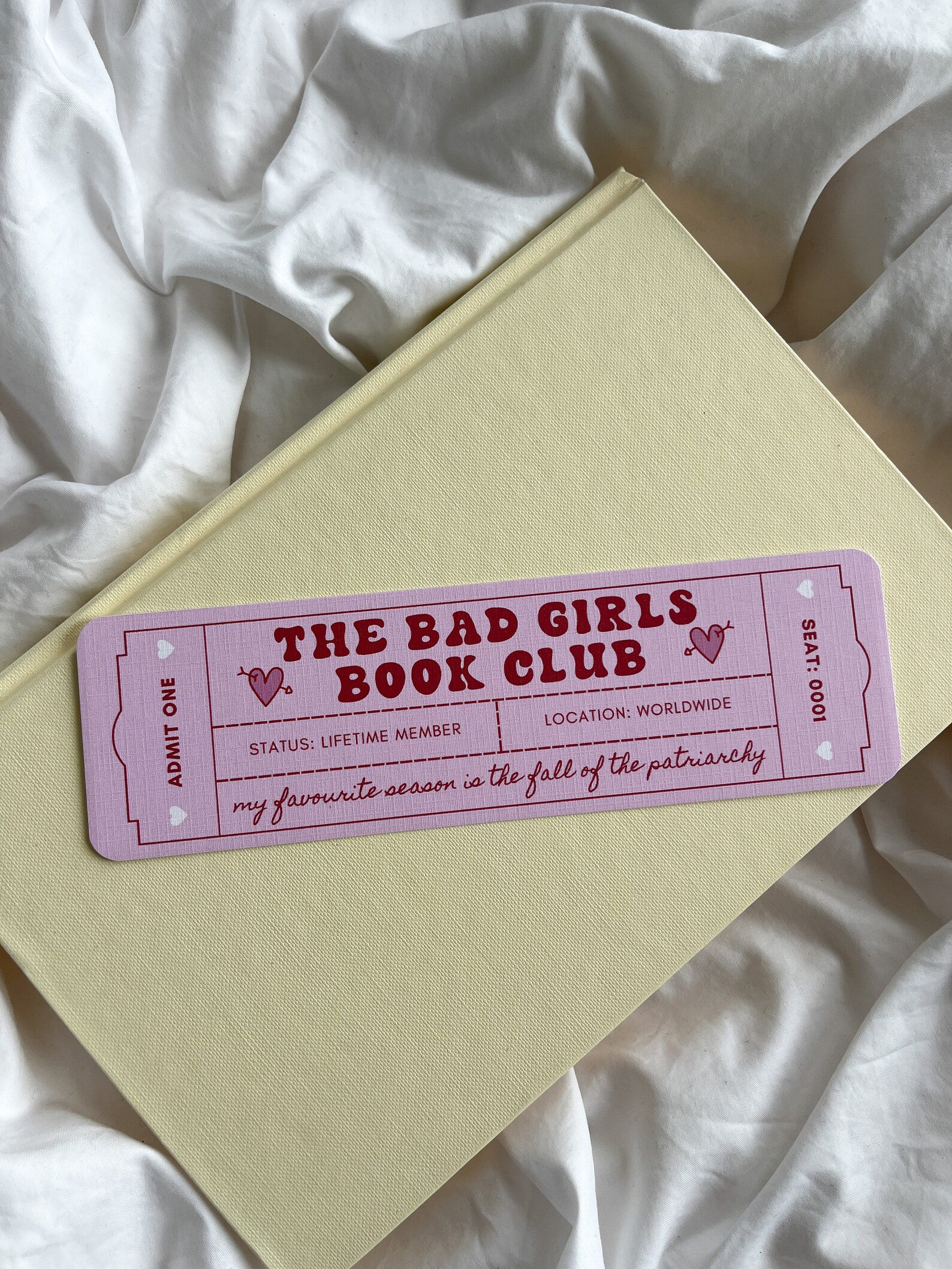 The Bad Girl Book Club Bookmark Baddies Book Club Feminist Bookmark ...