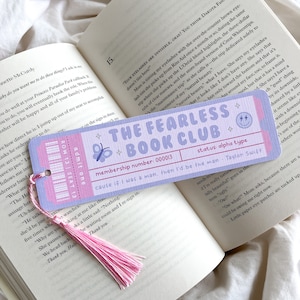 The Fearless Book Club Bookmark | Book Lover Bookmark | Bookish ...