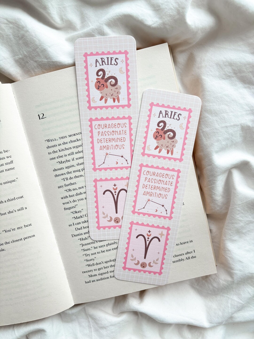 Aries Star Sign Bookmark | Zodiac Star Sign Bookmark | Cute Star Sign ...