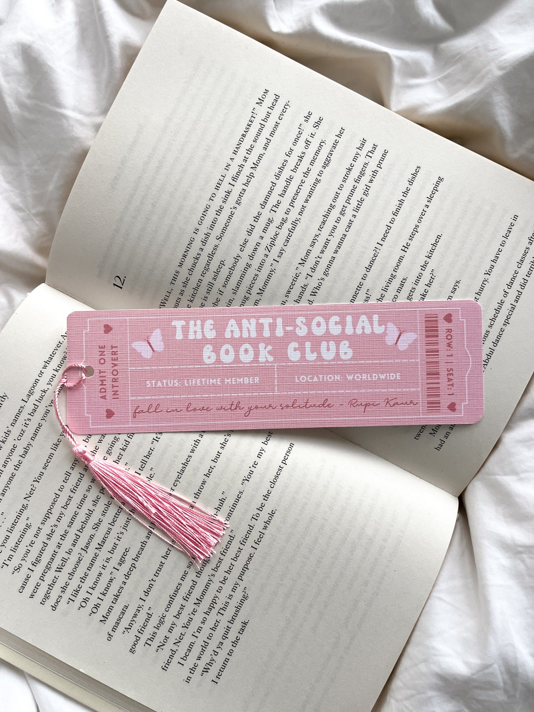The Anti-social Book Club Bookmark | Feminist Bookmark | Bookmark ...