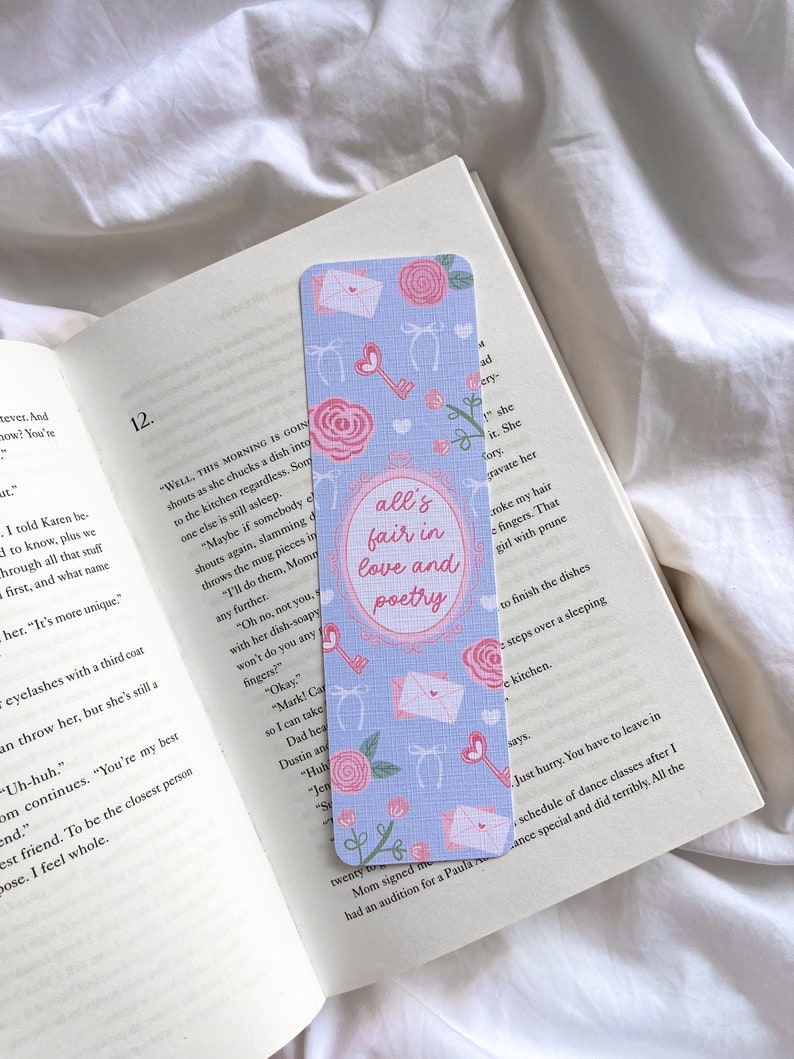 All’s Fair in Love and Poetry Bookmark | so Long London Bookmark | Cute ...