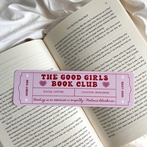 The Good Girls Book Club Bookmark | Feminist Book Club | Girly Bookmark ...