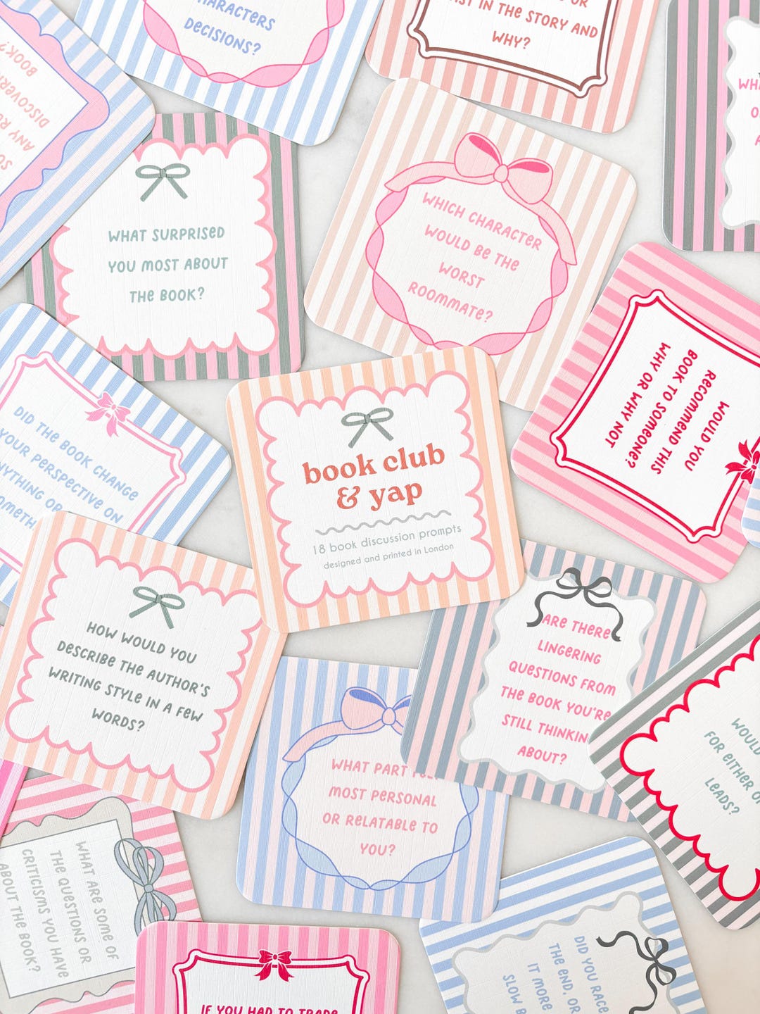 Book Club & Yap | Book Club Discussion Cards | Book Club Questions ...