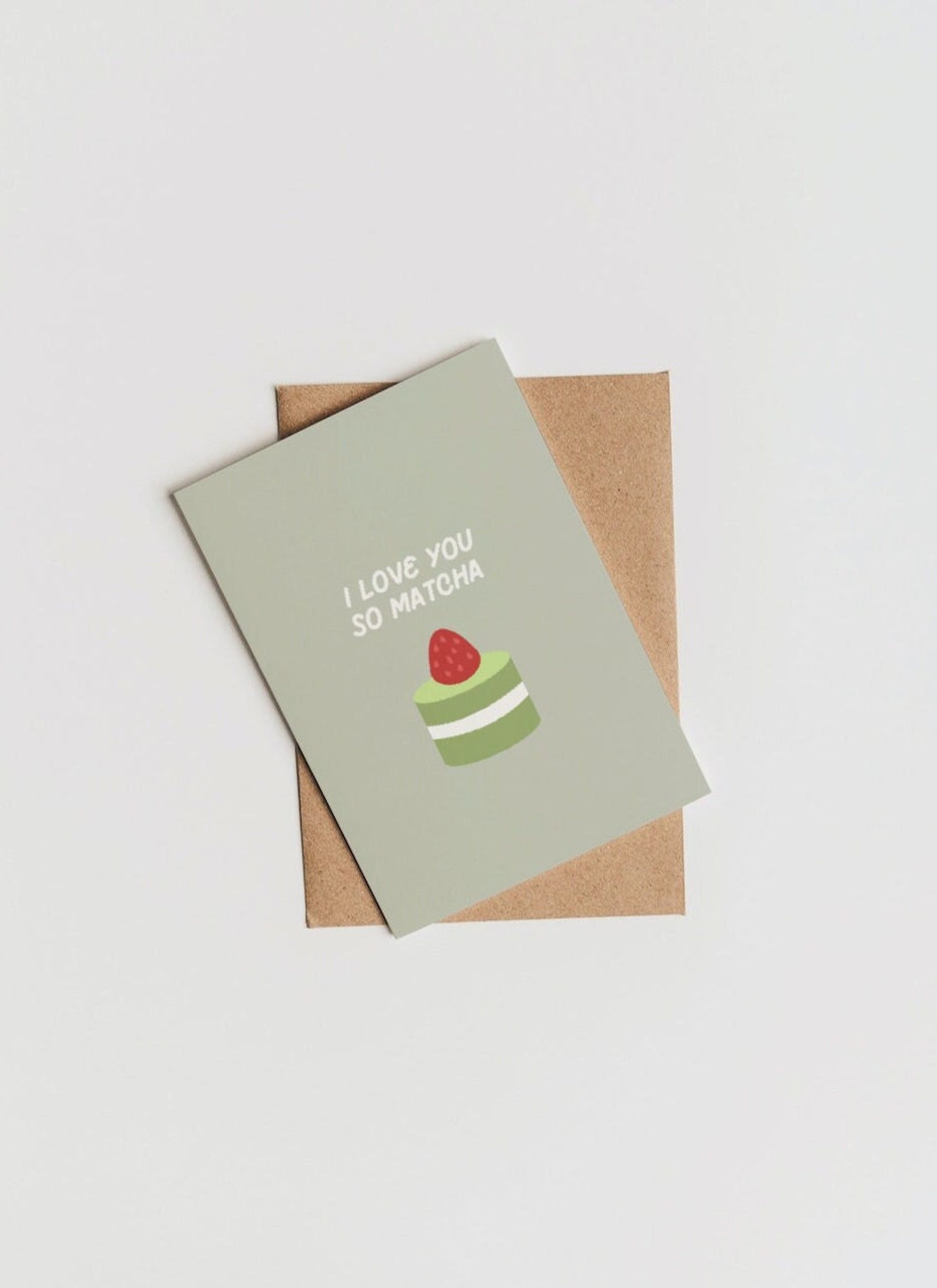 I Love You so Matcha Card | Birthday Card | Matcha Pun Card | Cute Card ...