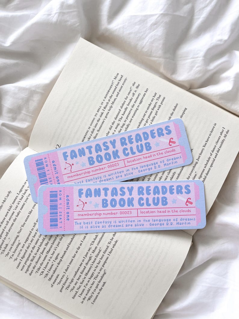 Fantasy Readers Book Club Bookmark | Fantasy Reader Bookmark | Fantasy ...