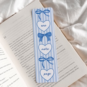 One More Page Bows Bookmark | Coquette Bow Bookmark | Bow Ribbon ...