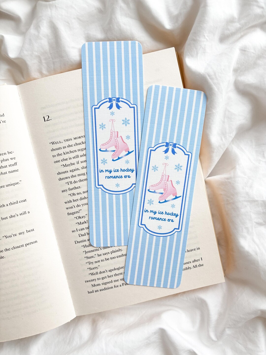 Ice Hockey Romance Era Bookmark | Sports Romance Bookmark | Hockey ...