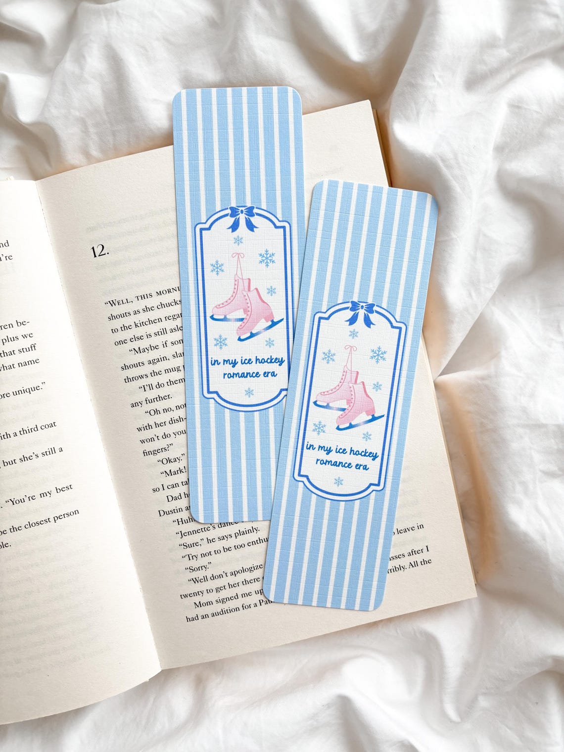 Ice Hockey Romance Era Bookmark | Sports Romance Bookmark | Hockey ...