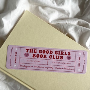 The Good Girls Book Club Bookmark Feminist Book Club Girly Bookmark ...