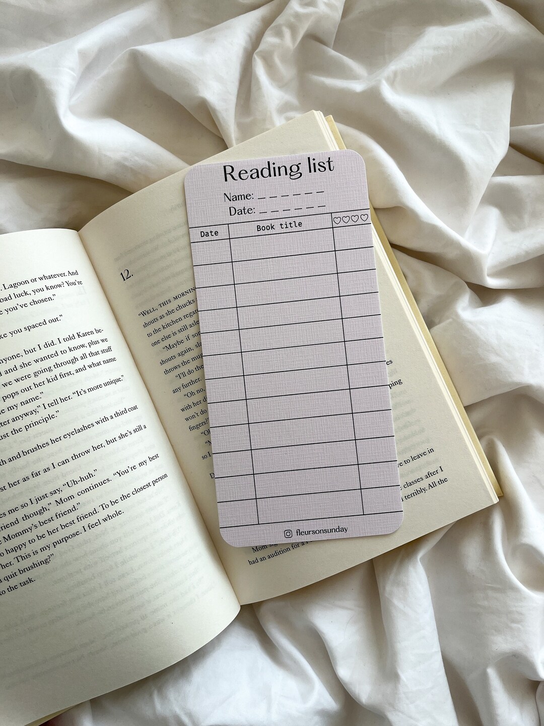 Reading List | Library Card Style Bookmark | Reading Log | Reading ...