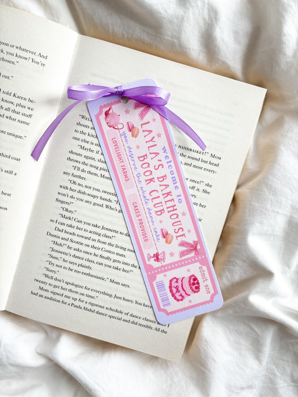 Layla's Bakehouse Book Club | Lovelight Farm Bookmark | Book Club ...