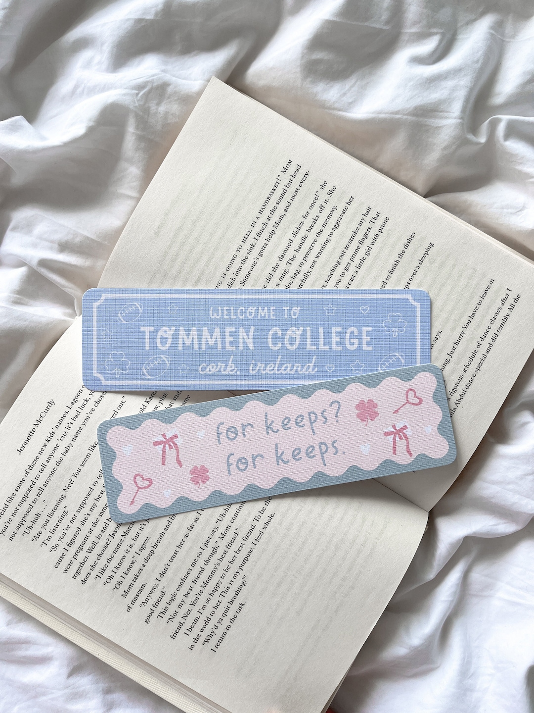 Tommen College Bookmark | Boys of Tommen | Romance Bookmark | Bookish ...