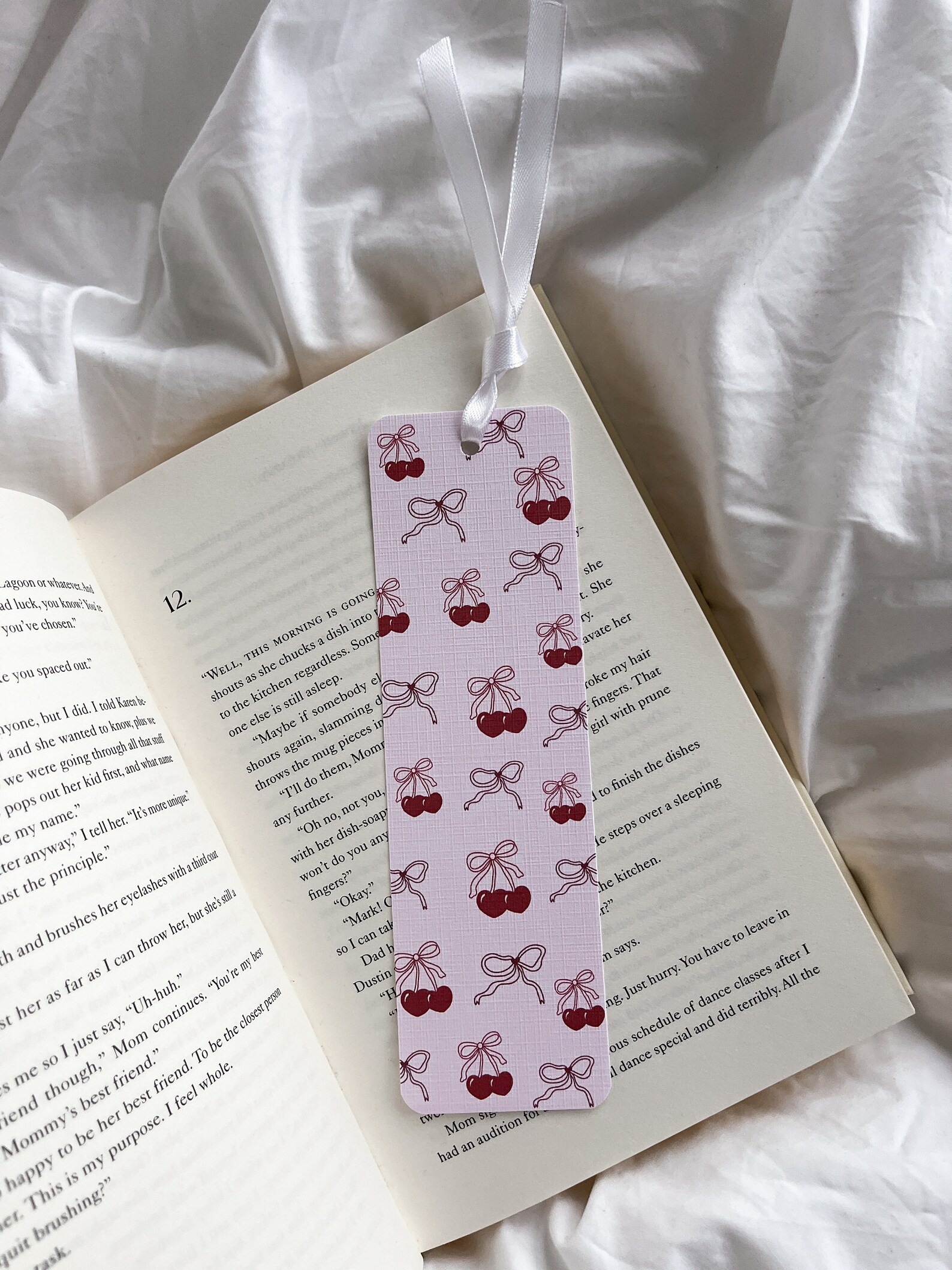 Oui Mon Cheri Bookmark Cute Bow Bookmark Book Lovers Bookish Gift ...