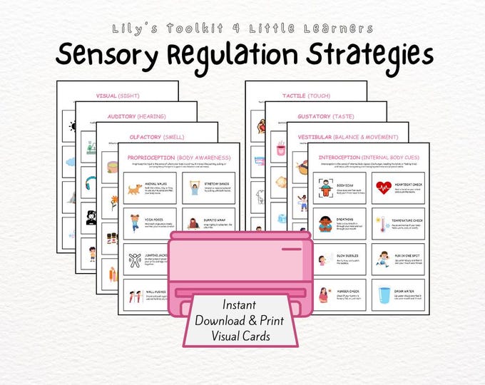 Printable Sensory Regulation Strategies Printable Poster - Etsy Canada