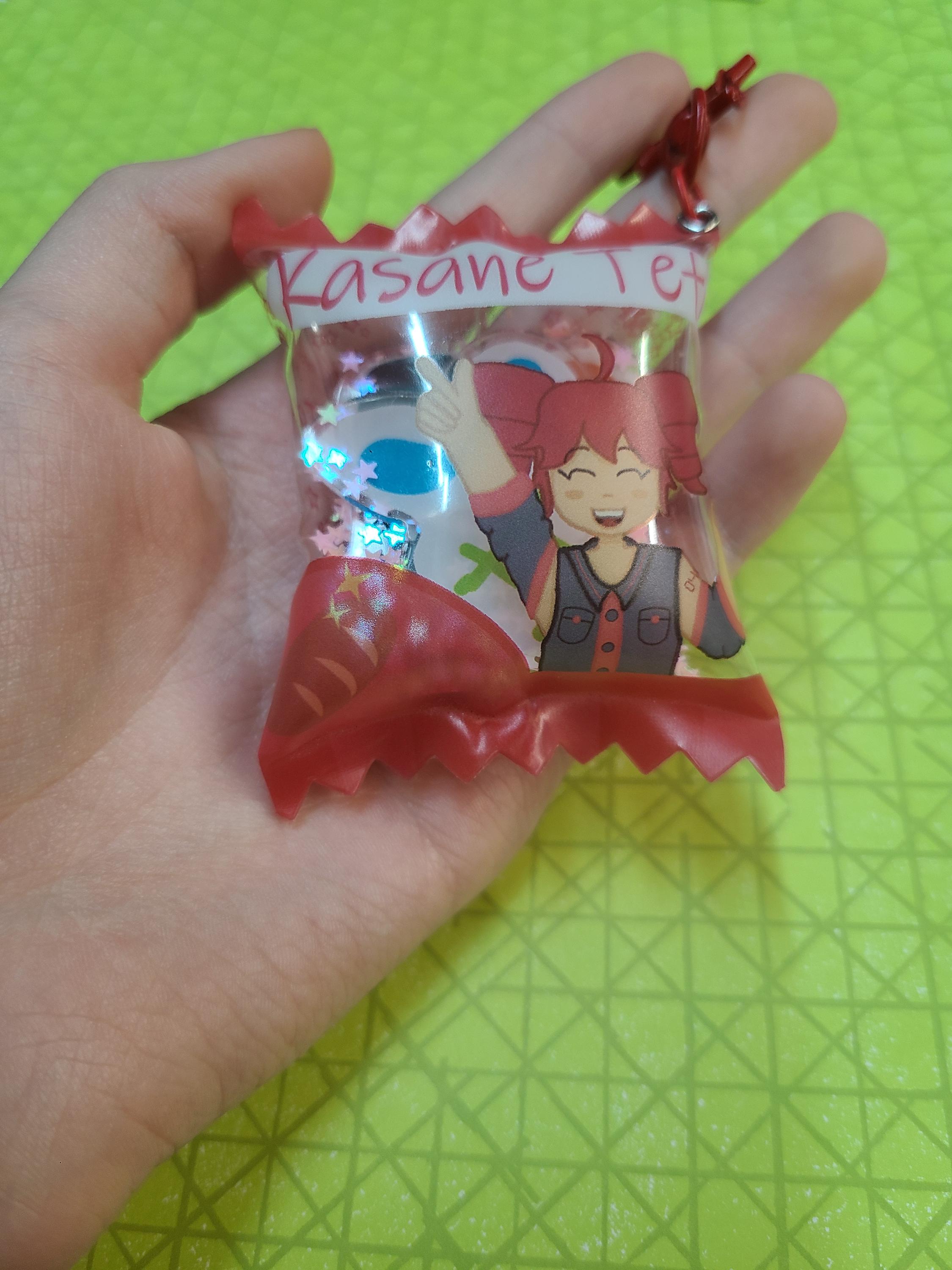 B Grade Kasane Teto Candy Bag Shaker Keychains - Etsy