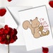 Retro Im Nuts About You Valentines Day Card | Cute Valentine Card ...