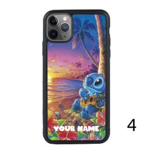Personalised Stitch Phone Case for iPhone 11 12 13 14 15 16 XR X Pro ...
