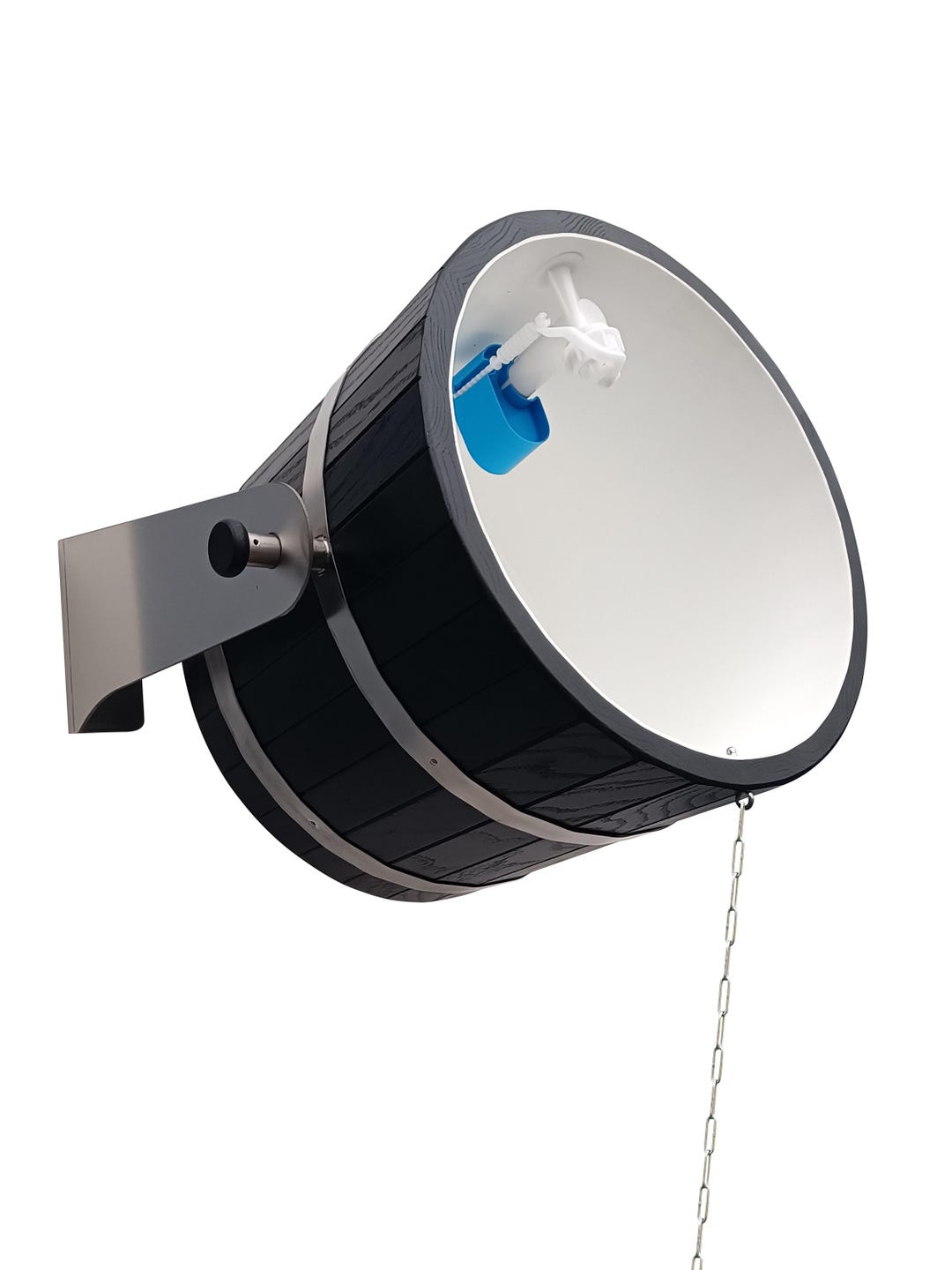 30L Wall-mounted Sauna Shower Bucket – Black Oak Cold Waterfall Splash ...