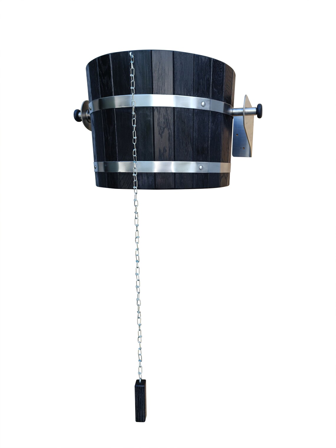 Black Oak Sauna Bucket Shower 20l / Black Sauna Cold Shower - Etsy