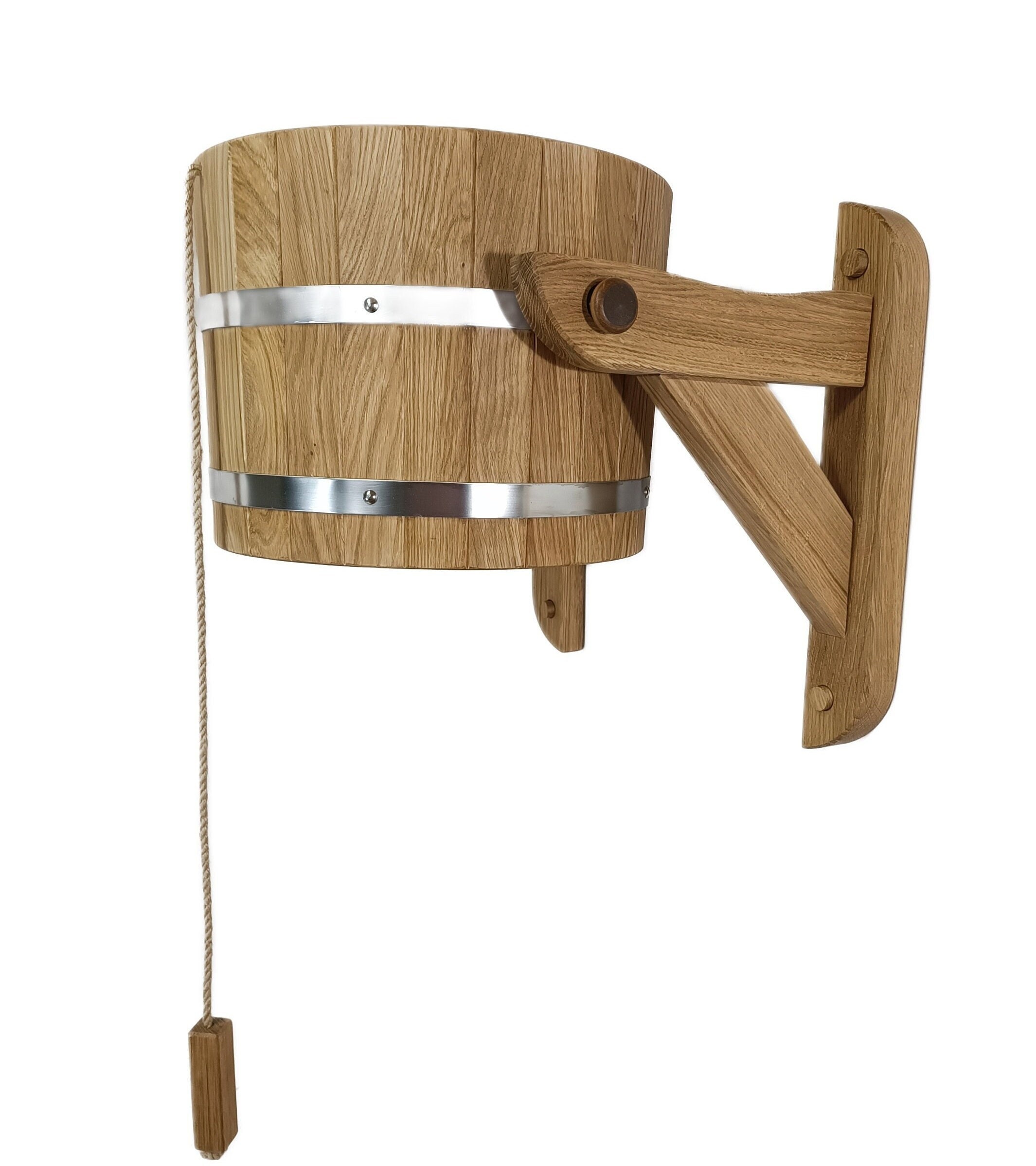 Sauna Bucket Shower 20l With Rope Pull/ Sauna Waterfall / Extreme ...